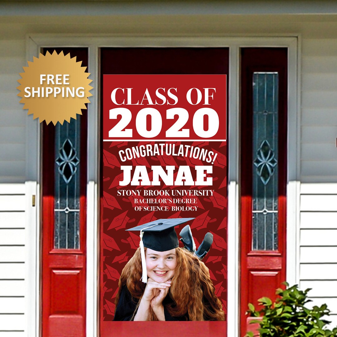 Graduation Banner Graduation Banner Graduation Door Banner Class of ...