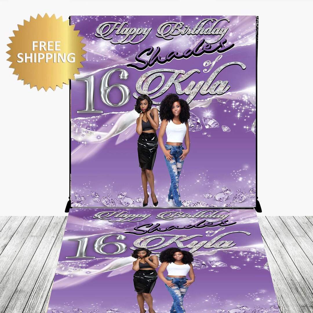 Sweet 16 Backdrop, Sweet 16 Backdrop and Decal, Backdrop and Decal ...