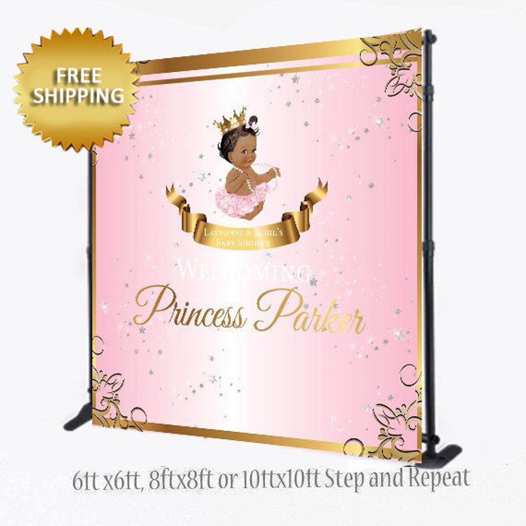 Baby Shower Backdrop, Custom Backdrop, Photo Backdrop, Princess ...