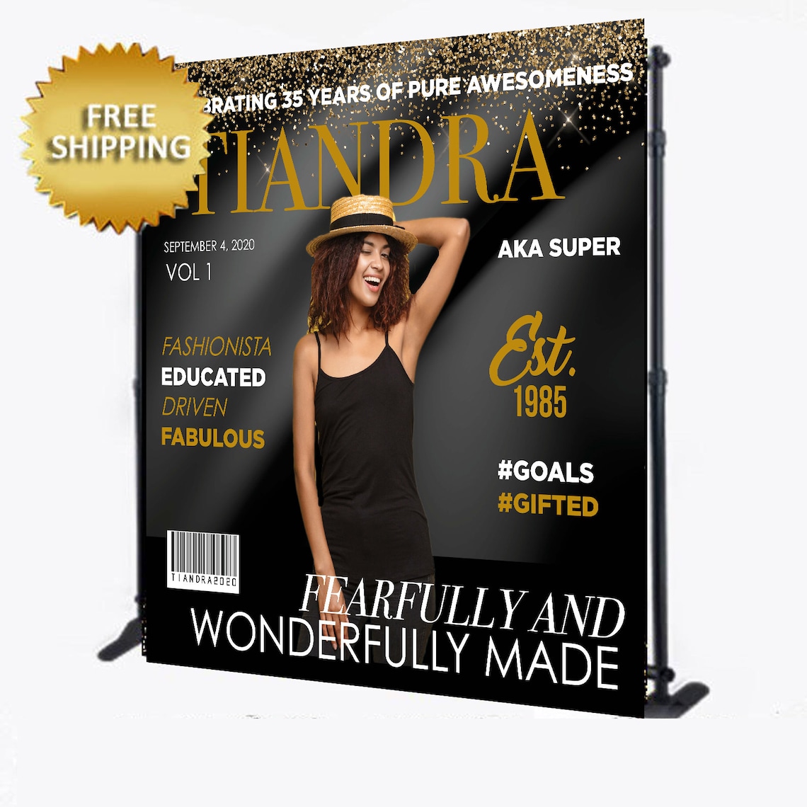 Custom Photo Backdrop Magazine Cover Backdrop Magazine Cover - Etsy