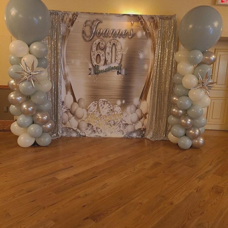 Custom Photo Birthday Backdrop Custom Birthday Photo Step and Repeat ...