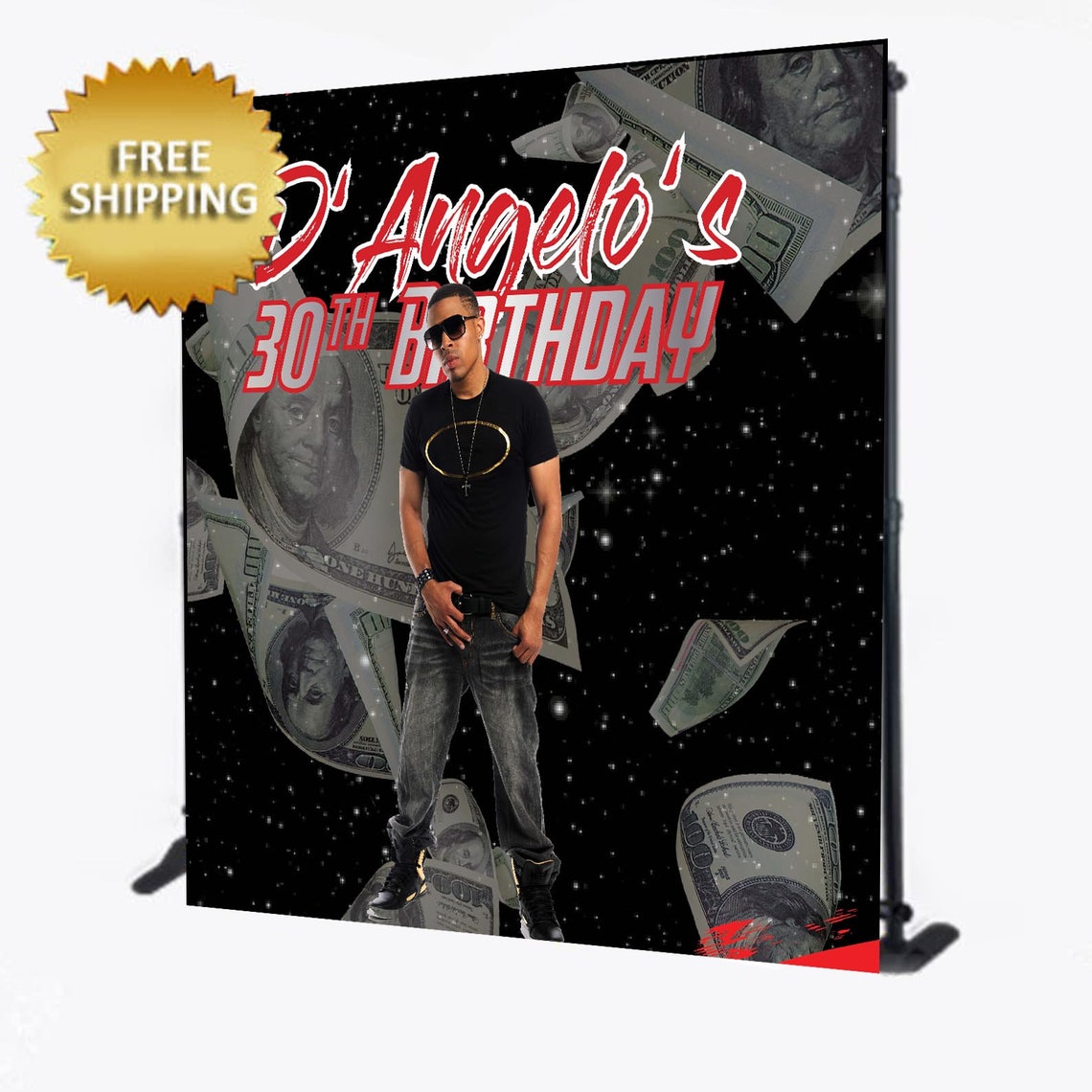 Birthday Backdrop Money Backdrop Money Step and Repeat | Etsy