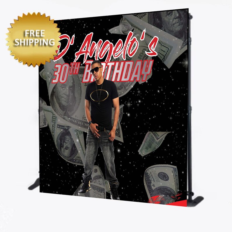 Birthday Backdrop Money Backdrop Money Step and Repeat | Etsy