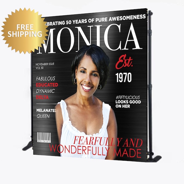 50th Birthday Magazine Cover - Etsy