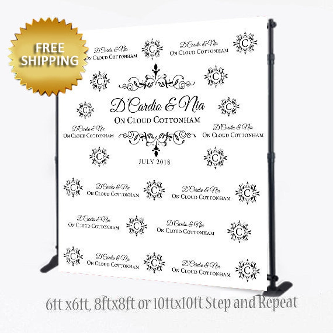 Wedding Step and Repeat, Step and Repeat Backdrop, Wedding Backdrop ...