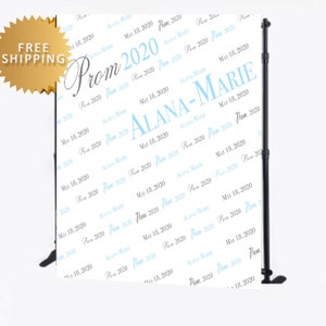 Prom Grad Backdrop, Prom Send off Party Decor, Prom Step and Repeat ...