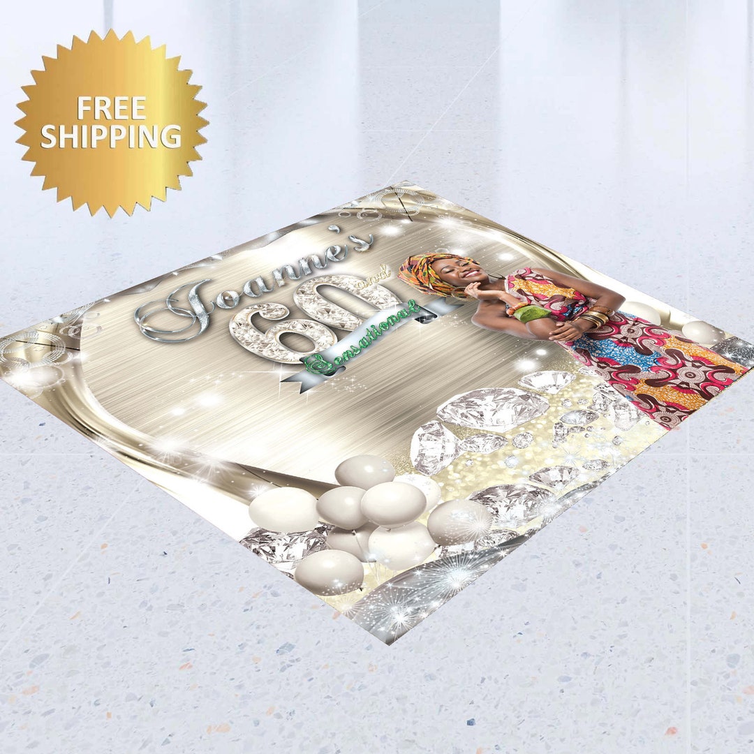 60 and Fabulous Floor Decal Sticker, Removable Sticker, Removable Vinyl ...