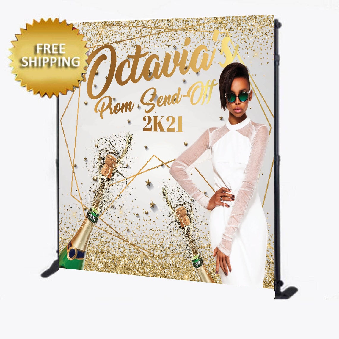 Prom Backdrop Prom Step And Repeat Prom Send Off Banner Etsy