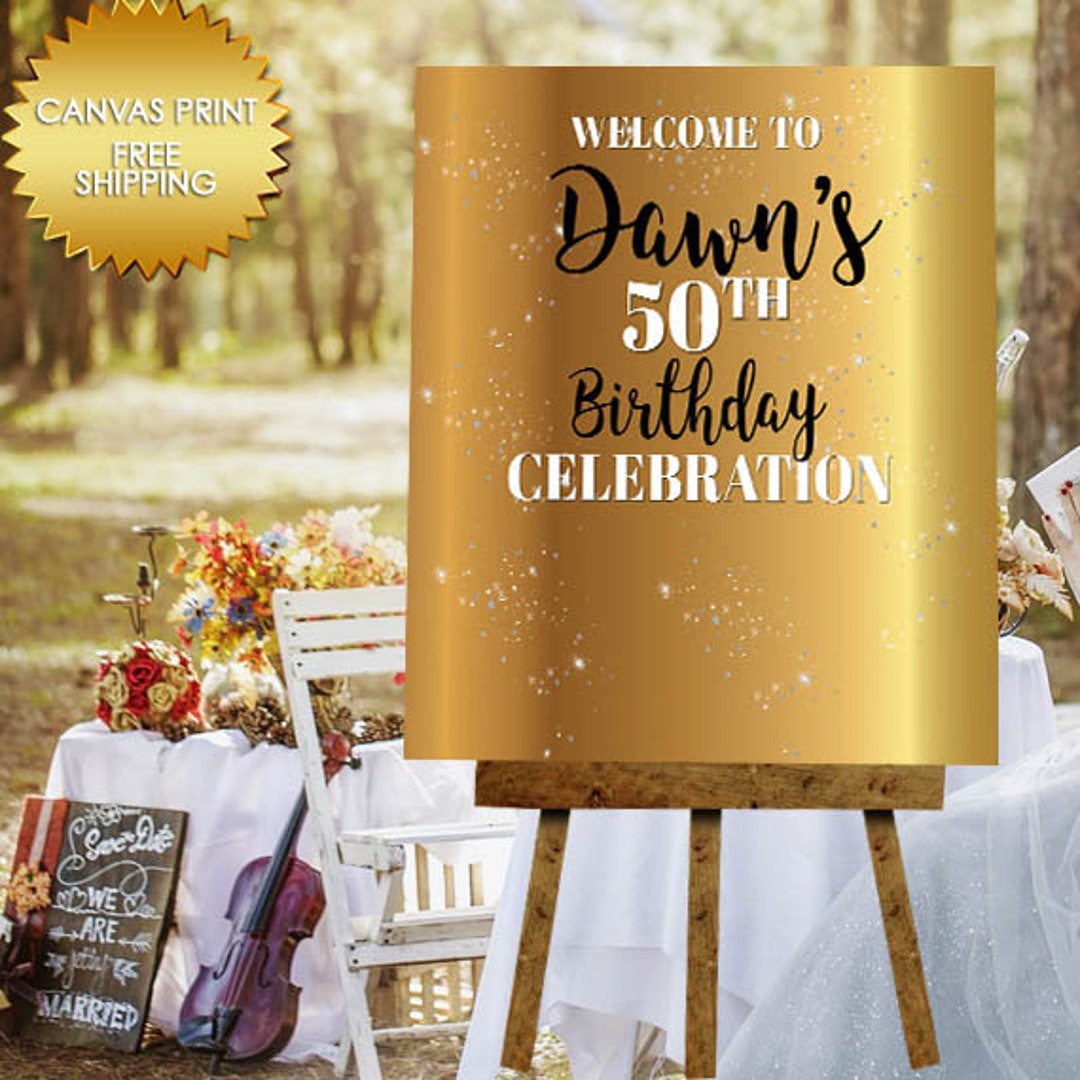 Birthday Canvas Sign, Wedding Canvas, Birthday Canvas Sign, Canvas ...