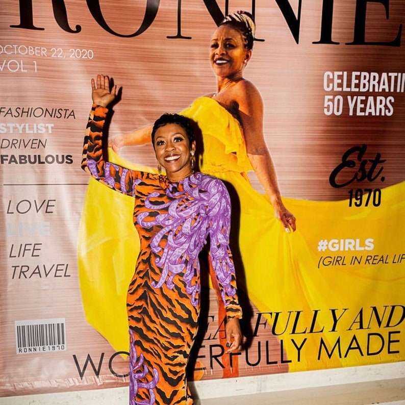 Custom Photo Backdrop, Magazine Cover Backdrop, Magazine Cover Step and ...