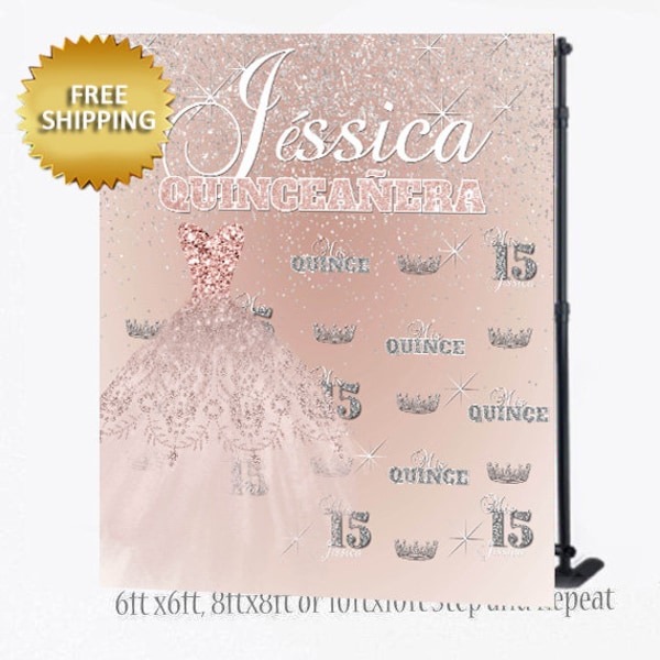 Mis Quince Photo Backdrop - Etsy