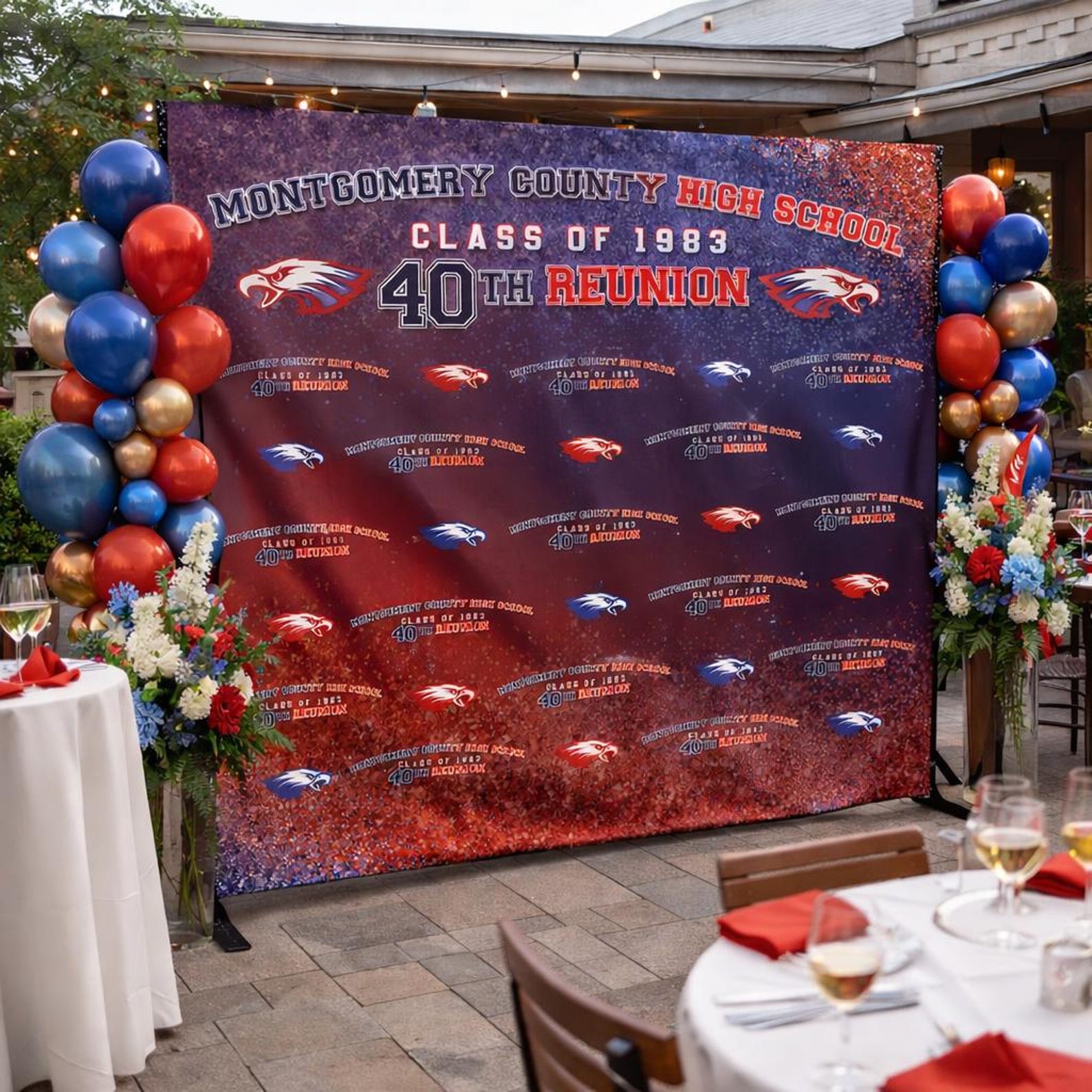 Class Reunion Backdrop Class Reunion Step and Repeat Class Reunion ...