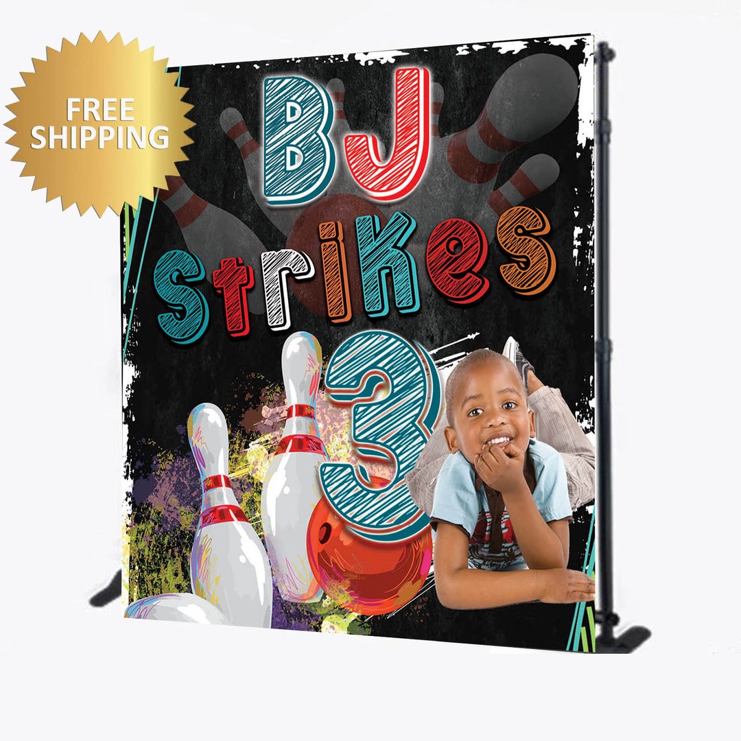 Photo Backdrop, Photo Step and Repeat, Bowling Backdrop, Step and ...