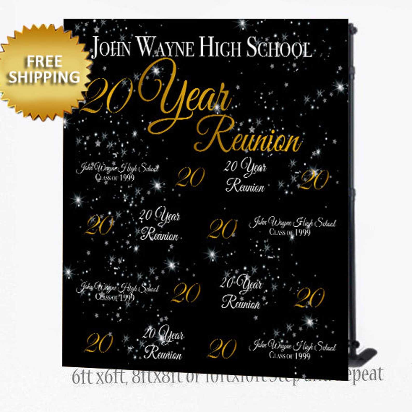 Class Reunion Step and Repeat Reunion Backdrop 50th Birthday - Etsy