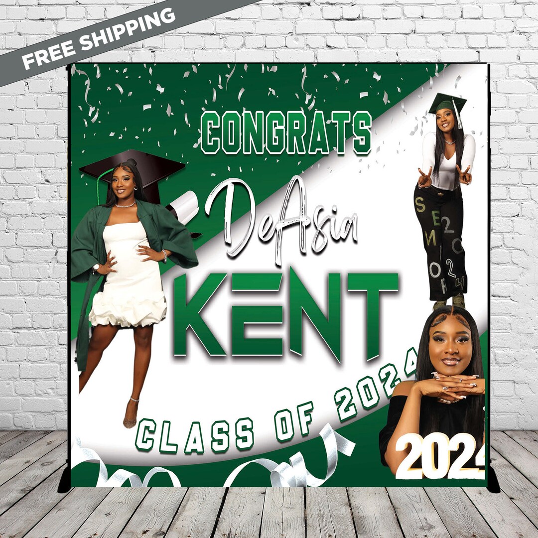Graduation Backdrop, Class 2024 Photo Step and Repeat, Class of 2024 ...