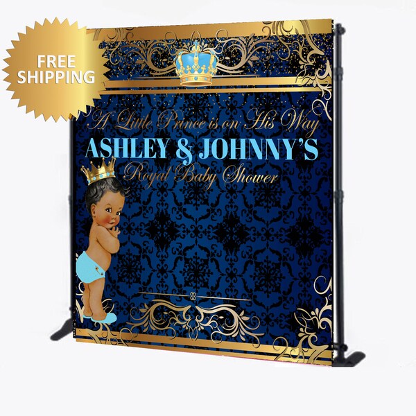 Royal Prince Baby Shower Backdrop - Etsy