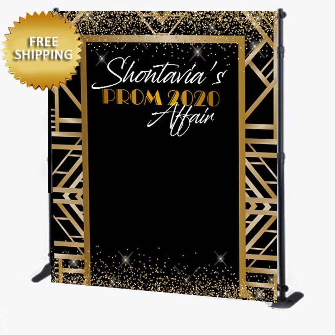 Prom Step and Repeat Backdrop, Prom Backdrop, Champagne Party Backdrop ...