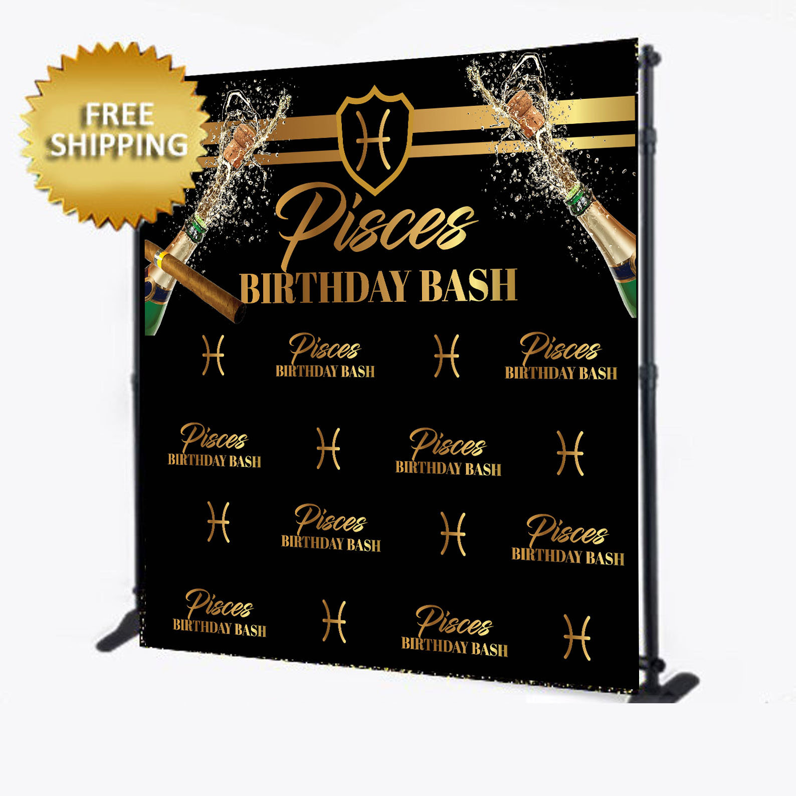 Zodiac Sign Backdrop Zodiac Step and Repeat Pisces Backdrop - Etsy