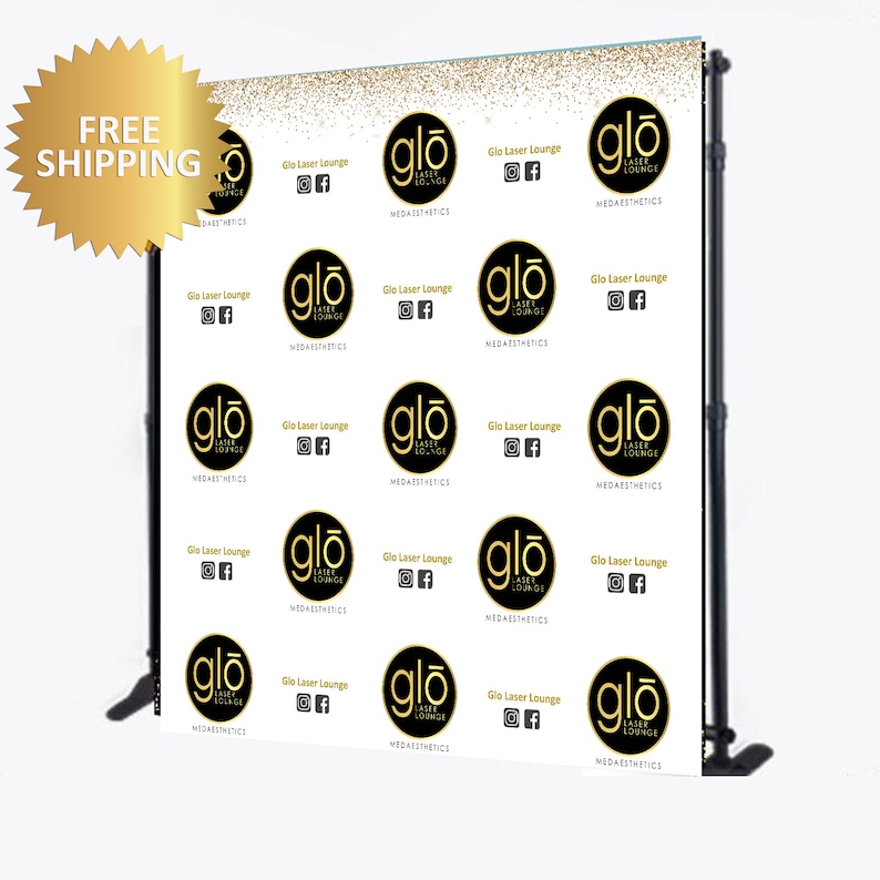 Custom Logo Backdrop Custom Logo Step and Repeat Backdrop - Etsy