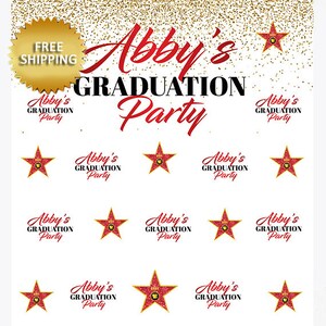 Graduation Step and Repeat Backdrop, Custom Step and Repeat, Prom Step ...