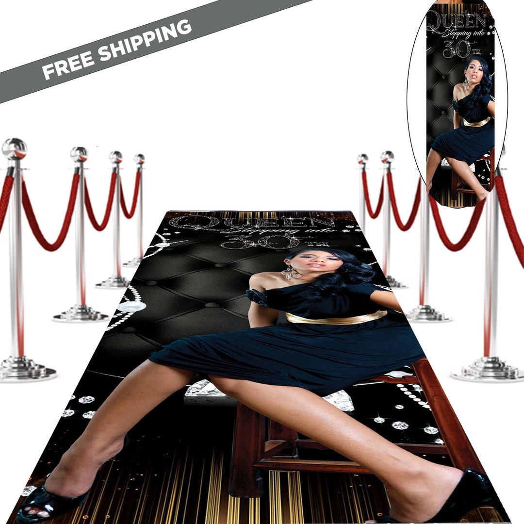 Birthday Red Carpet, Custom Red Carpet, Prom Backdrop, 3x20 Floor Decal ...