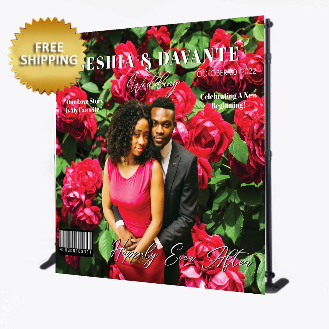 Wedding Backdrop, Proposal Backdrop, She Said Yes Backdrop, Magazine ...
