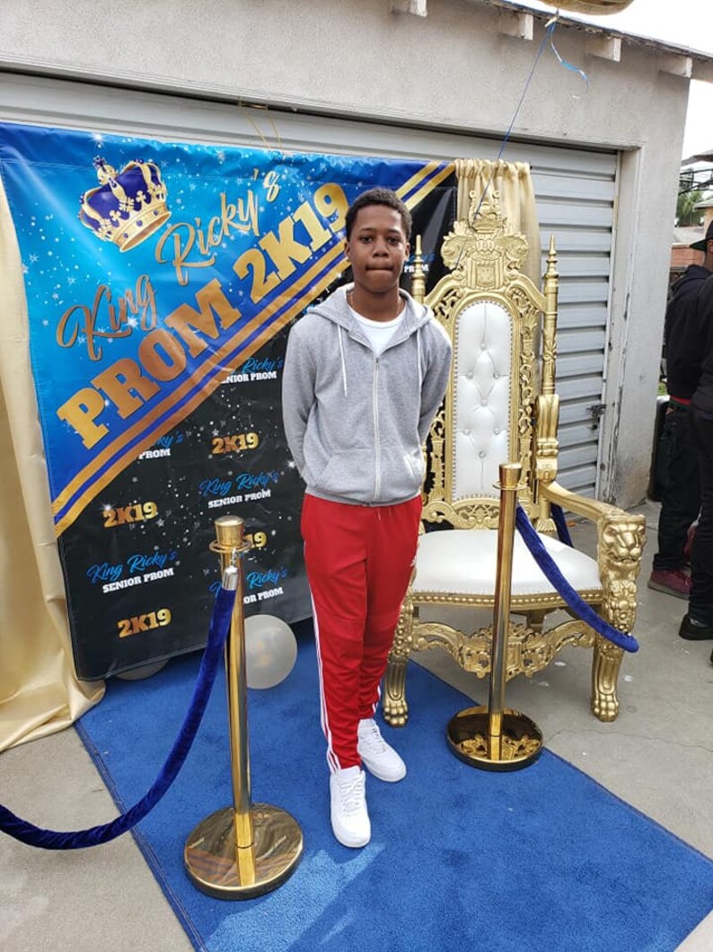 Prom Backdrop Blue and Gold Prom Backdrop Prom 2022 - Etsy