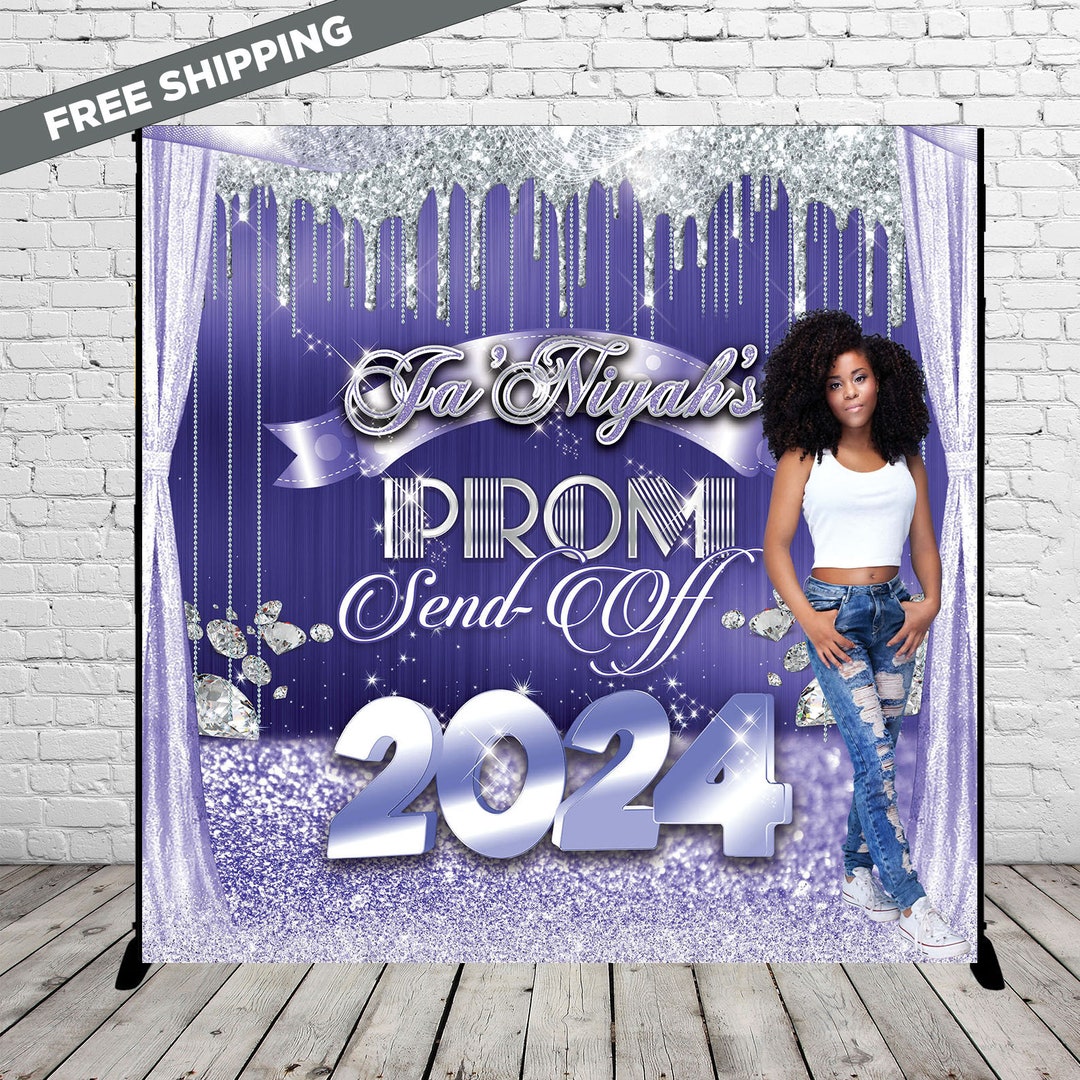 2024 Prom Backdrop, Prom Banner, Prom Backdrop, Prom Step Repeat, Photo ...