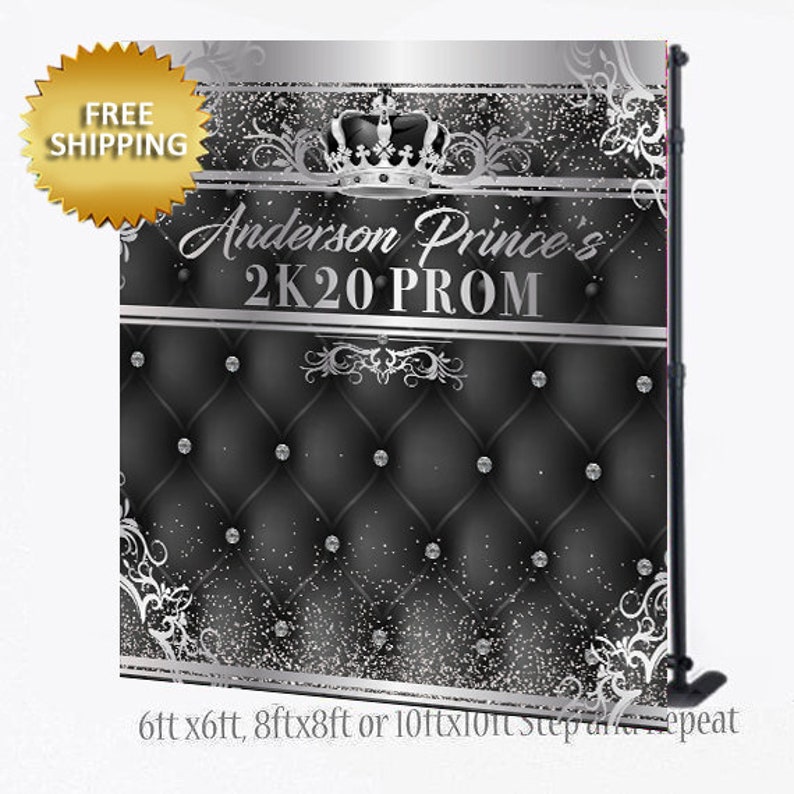 Prom Step And Repeat Prom Backdrop Royalty Backdrop Royalty Etsy