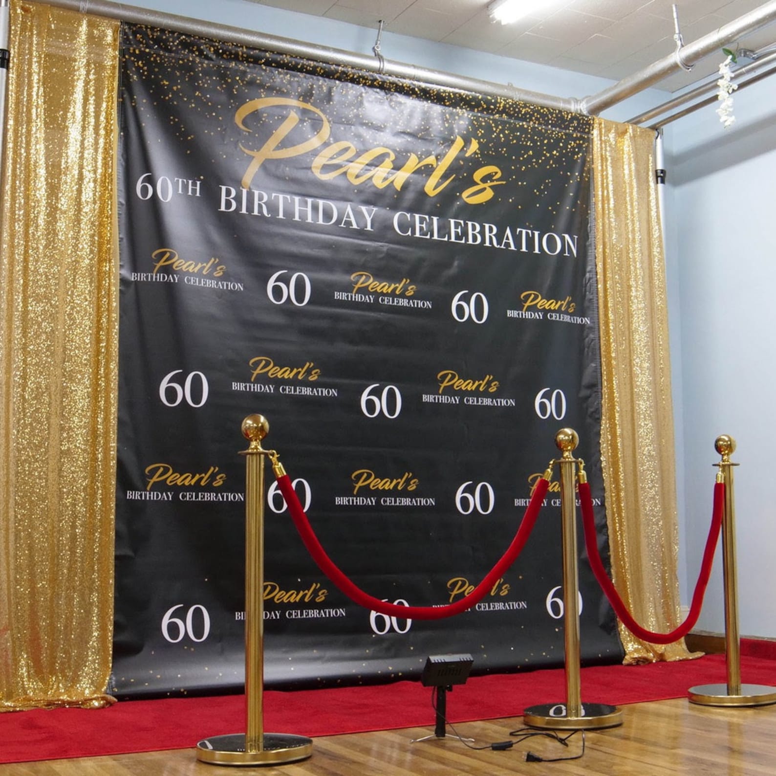 40th Birthday Backdrop Birthday Step and Repeat Backdrop 40 | Etsy