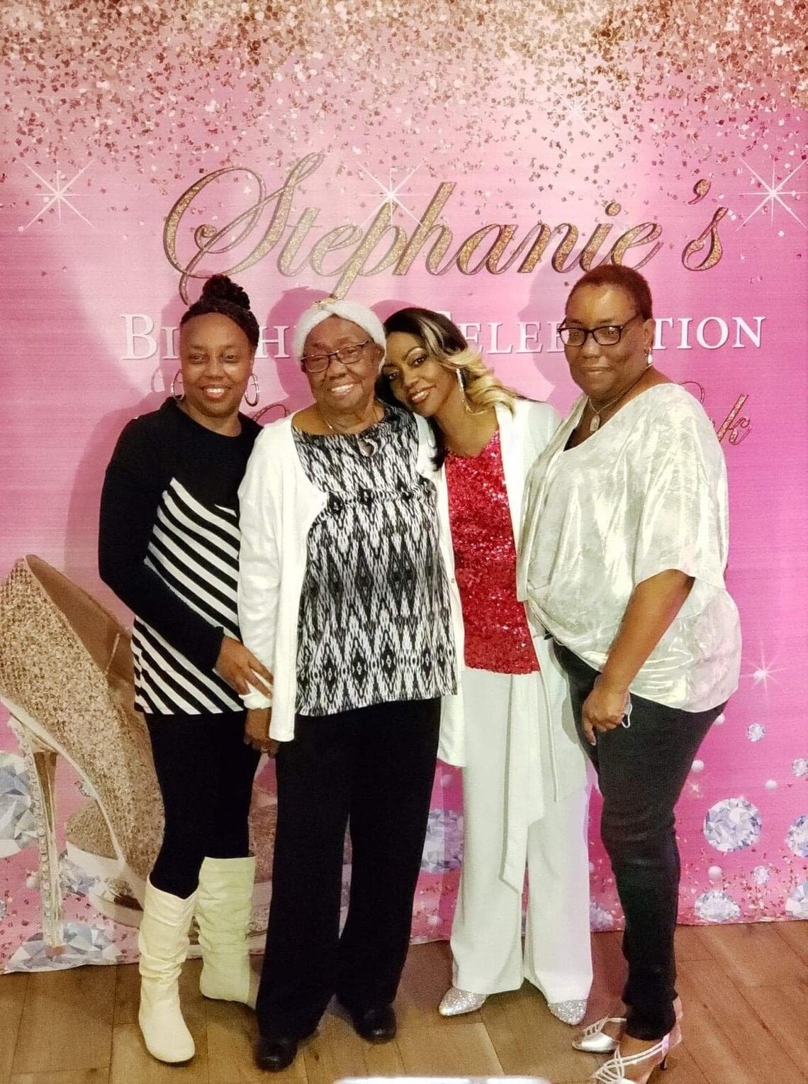 Pink and Gold Backdrop Pink Step and Repeat Backdrop Diamonds Step and ...