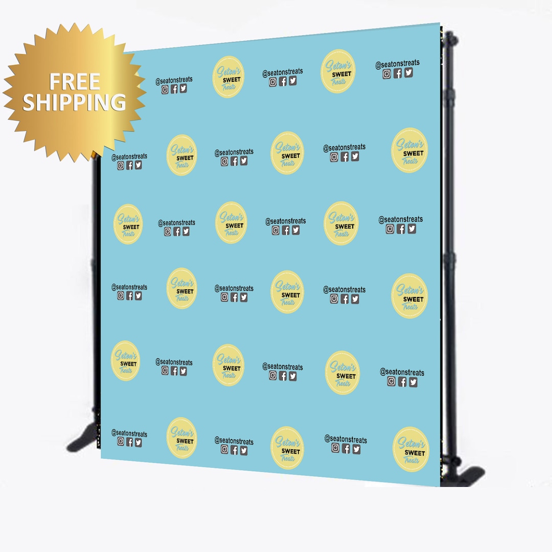 Custom Logo Step and Repeat Backdrop, Step and Repeat Backdrop, Logo ...