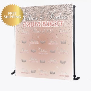 Prom Backdrop, Prom Send off Backdrop, Champagne Party Backdrop, Prom ...