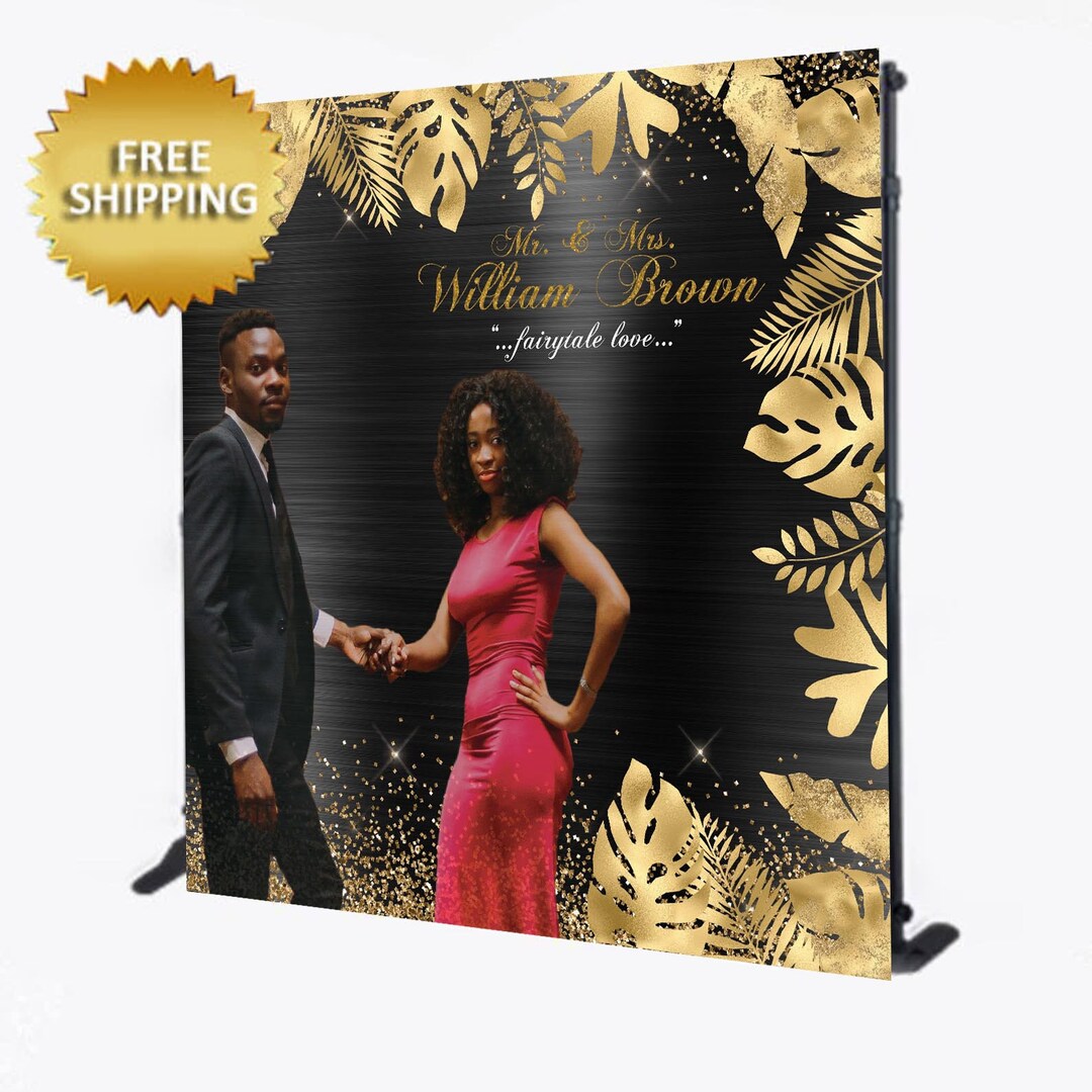 Wedding Backdrop Engagement Backdrop, Wedding Step and Repeat, Photo ...