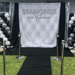 Wedding Backdrop, Wedding Step and Repeat, Wedding Banner, Floral ...
