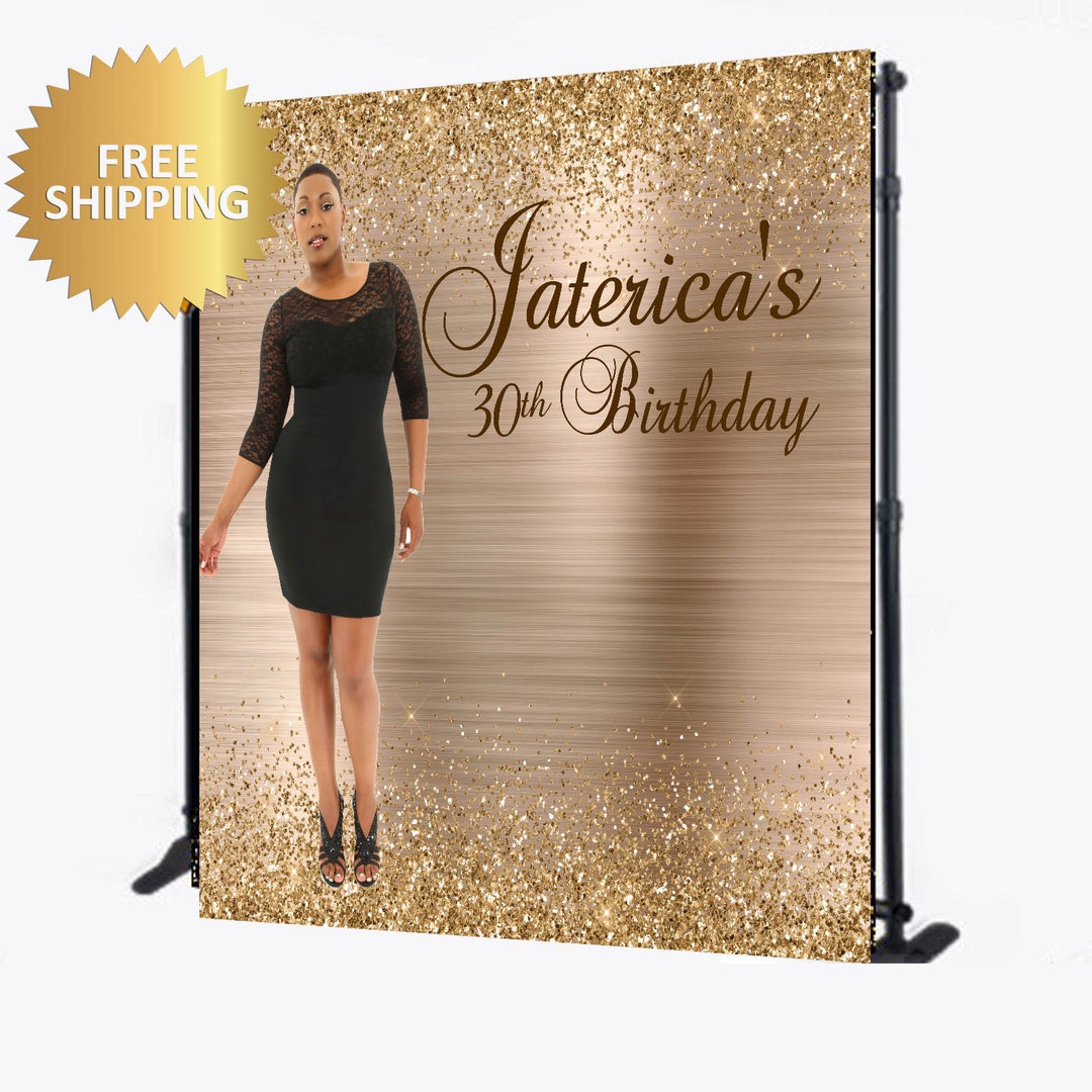 30th Birthday Backdrop, Dirty 30 Step and Repeat, Photo Backdrop ...