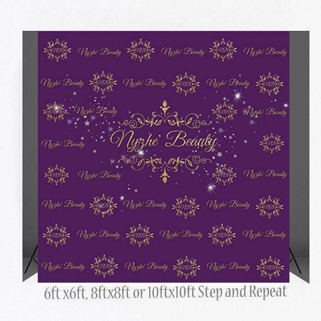 Custom 8x8 FEET Photo Booth Backdrop, Step and Repeat, Photo Props ...