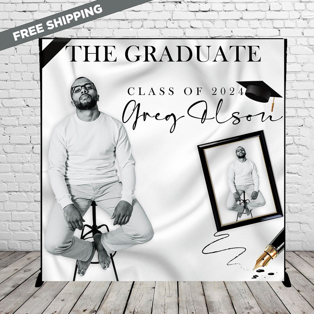 2024 Graduation Step and Repeat Backdrop, Graduation Backdrop ...