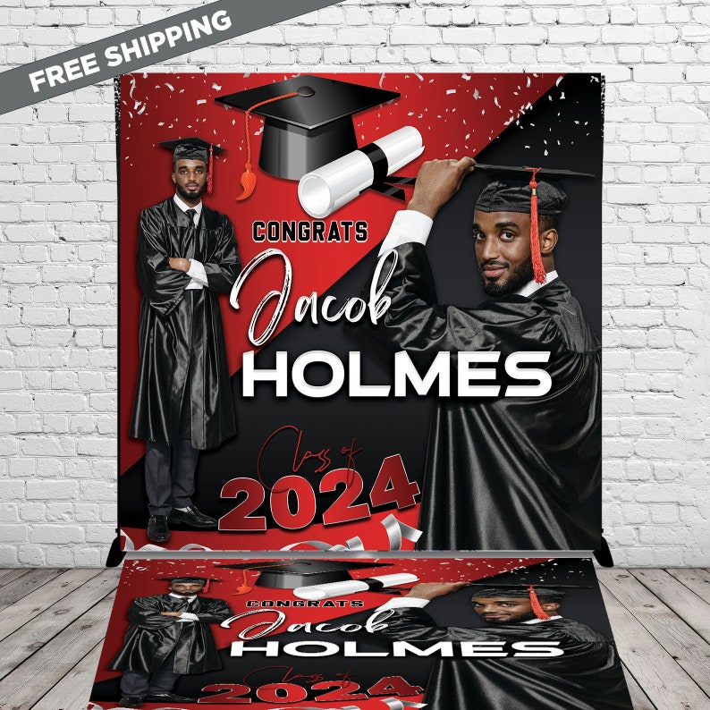 Graduation Step and Repeat, Backdrop Decal, Graduation Backdrop,floor ...