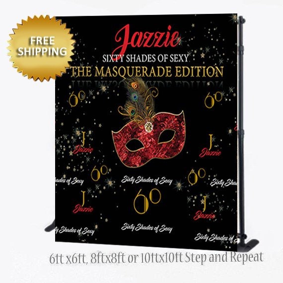 Masquerade Backdrop Step and Repeat Backdrop Masquerade Step | Etsy