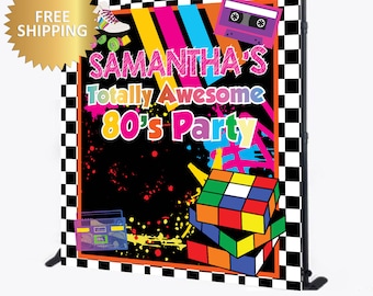 80s Party Banner - Etsy