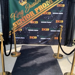 Prom Backdrop, 2024 Prom Backdrop, Emerald Green Prom Backdrop,king ...