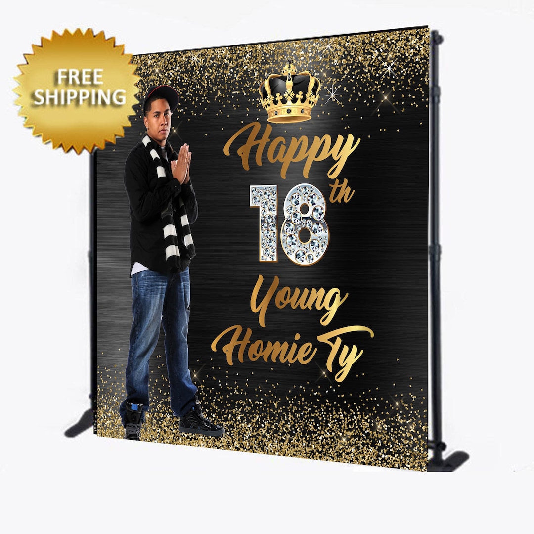 18th Birthday Backdrop, King Backdrop, Photo Backdrop, Photo Step and ...