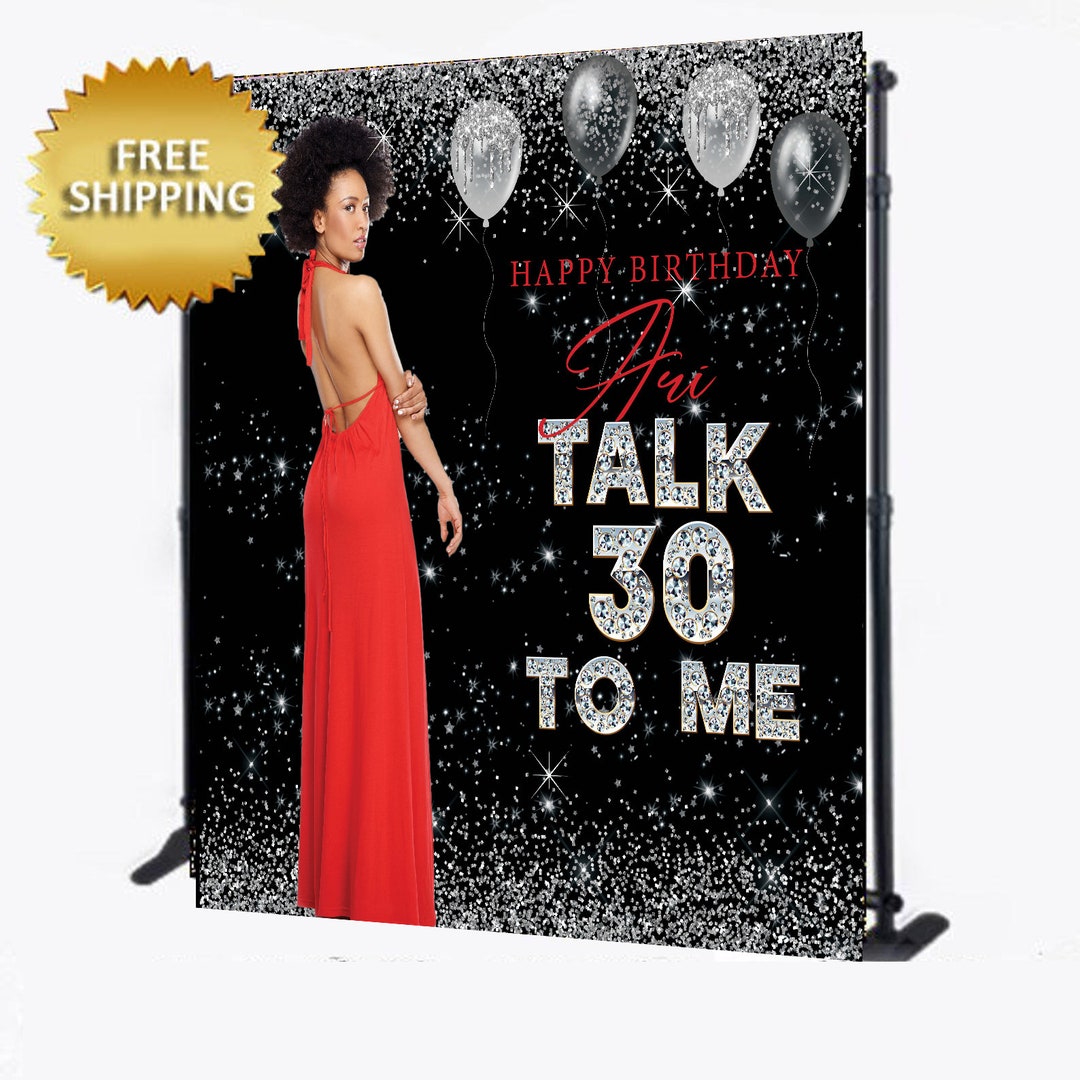 Custom Photo Backdrop Birthday Backdrop Birthday Step and Repeat Dirty ...
