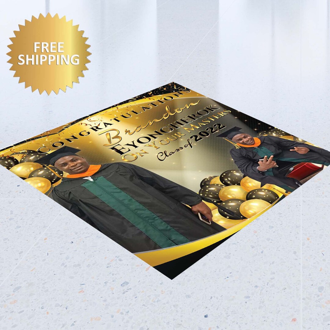 Graduation Floor Decal Sticker, Removable Sticker, Grad Decal, Floor ...