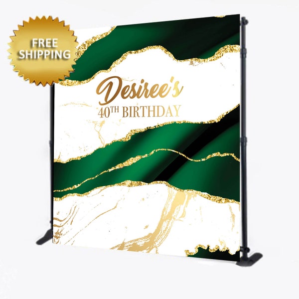 Green and Gold Backdrop - Etsy