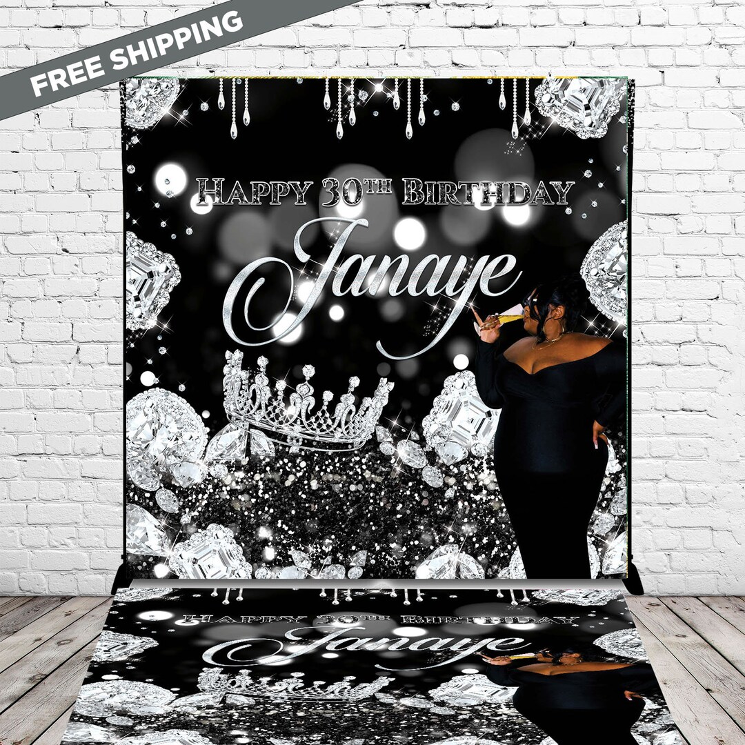 Birthday Step and Repeat, Backdrop Decal, Custom Backdrop, Bundle Deal ...