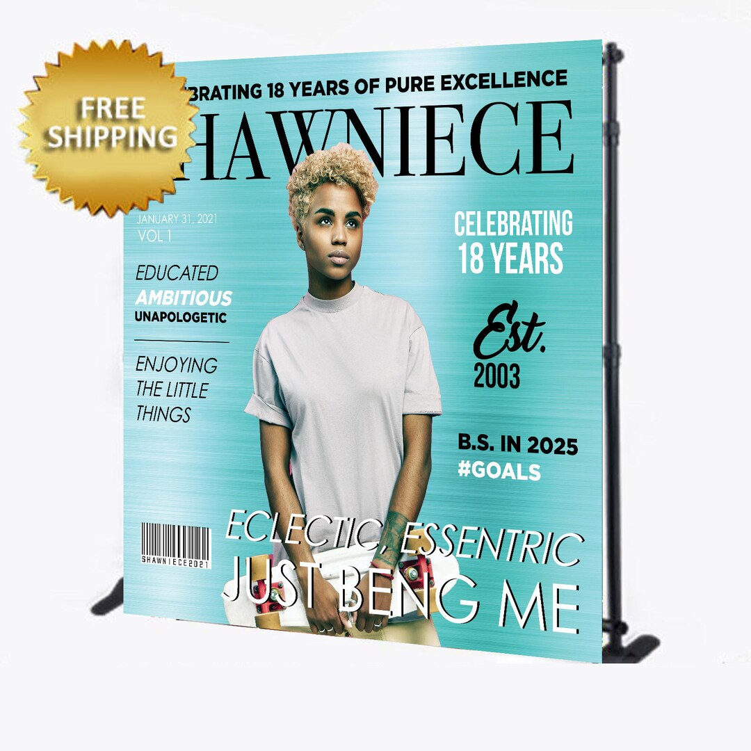 Magazine Cover Backdrop, Magazine Cover Step and Repeat, Magazine Cover ...