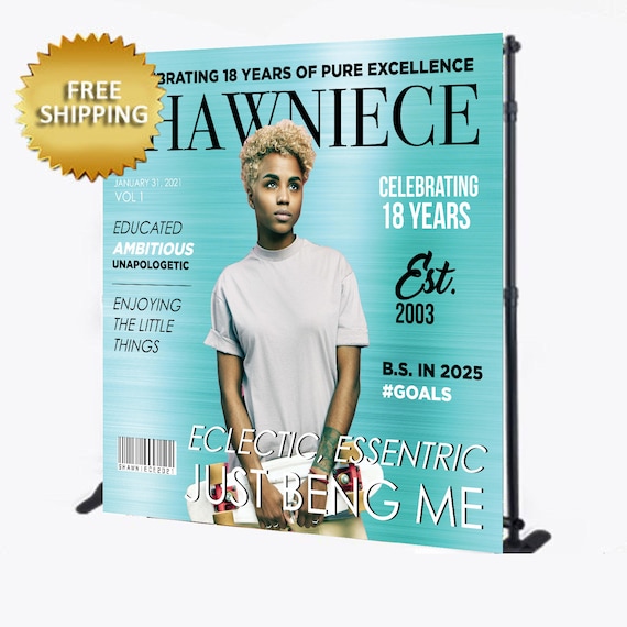 Magazine Cover Backdrop Magazine Cover Step and Repeat - Etsy