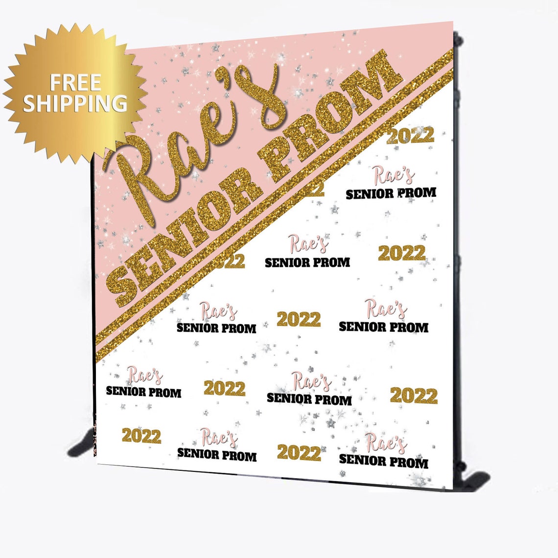 Prom Backdrop Prom Step and Repeat Champagne Party Backdrop - Etsy